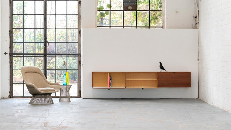 Florence Knoll, Sideboard, Wall Bar Unit in Teak, 1954 for Knoll ...