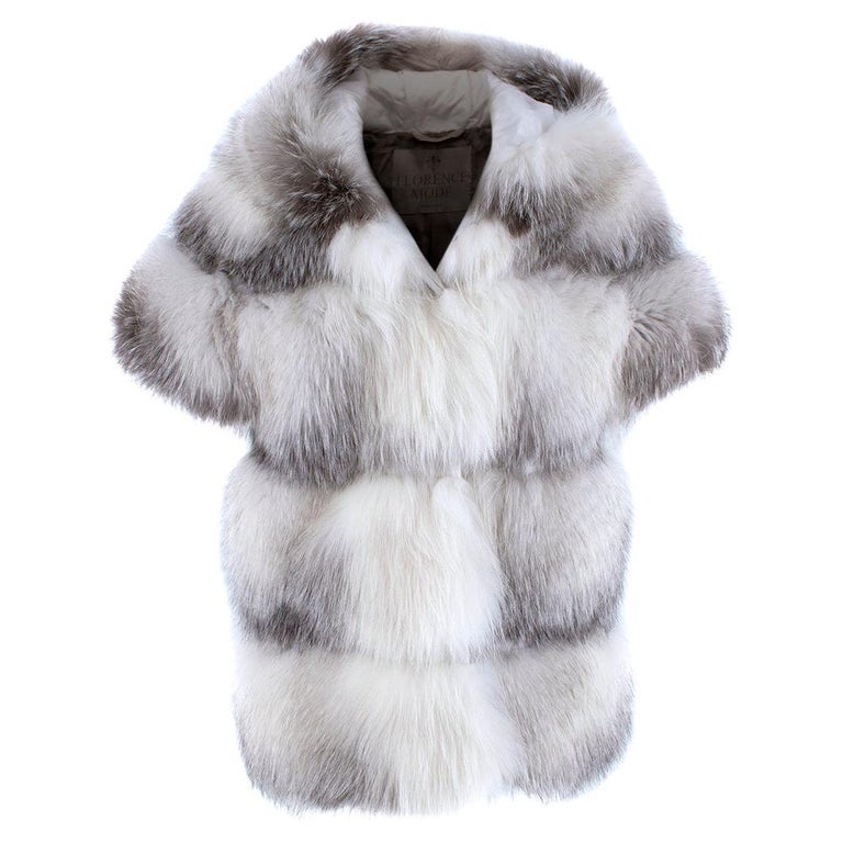 Florence Mode Fox Fur Hooded Jacket - US 4 For Sale at 1stDibs