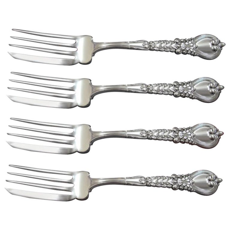 Florentine by Tiffany and Co Sterling Silver Fish Fork Set 4pc AS ...