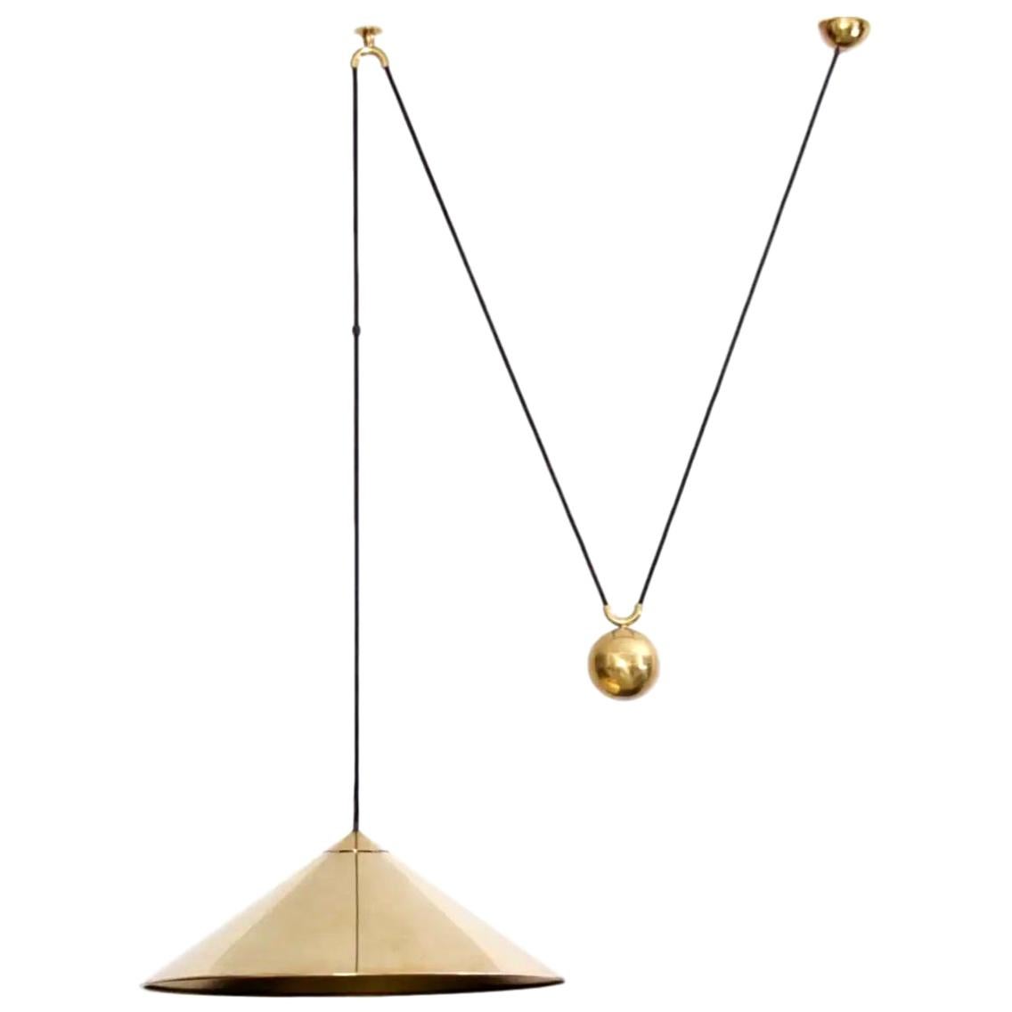 Florian Schulz Side Counter-Balance Pendant in Brass at 1stDibs