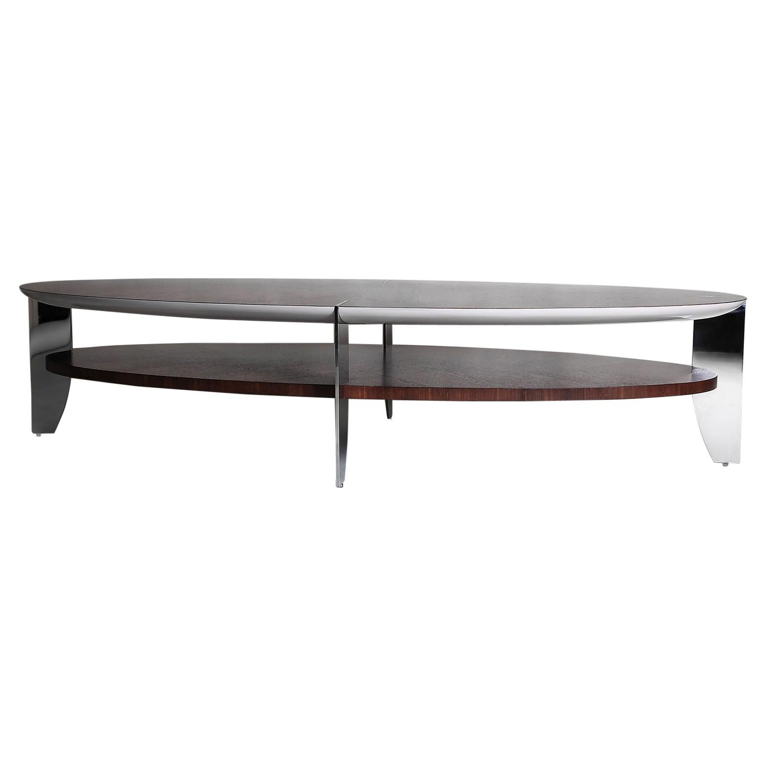 Nautilus Shell Coffee Table in Dark Grey Goatskin at 1stDibs | nautilus ...