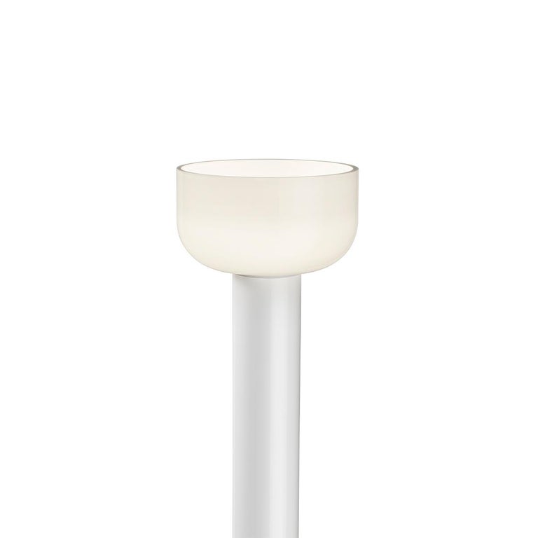 Flos Bellhop Floor Lamp in White Body with Grey Diffuser For Sale at ...