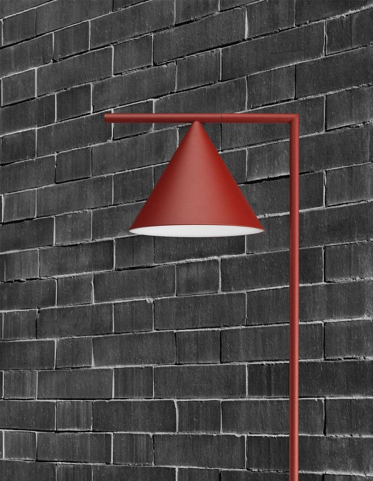 Flos Captain Flint 2700K Outdoor Floor Lamp in Red Burgundy For Sale at ...