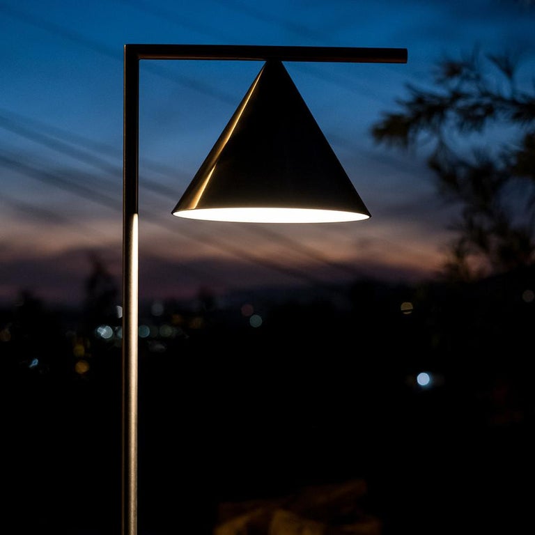 Flos Captain Flint 3000K Outdoor Floor Lamp in Brushed Stainless Steel ...