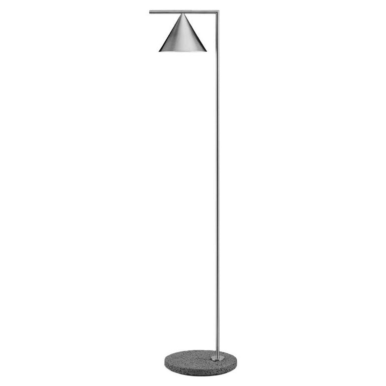 Flos Captain Flint 3000K Outdoor Floor Lamp in Brushed Stainless Steel ...