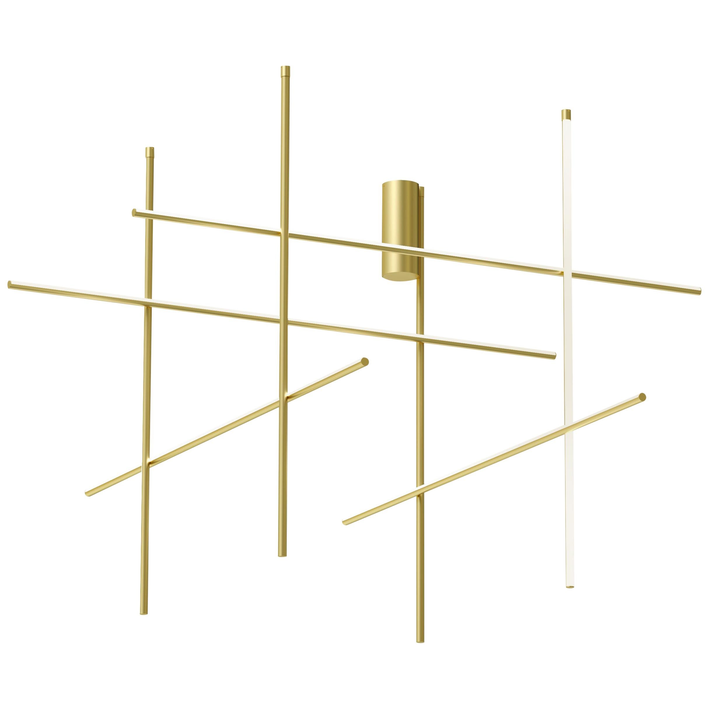 Michael Wilson Metal Ceiling Light at 1stDibs