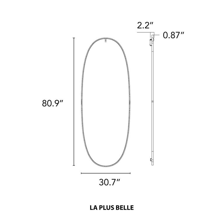 Flos La Plus Belle Wall Mounted Mirror in Aluminium by Philippe Starck ...