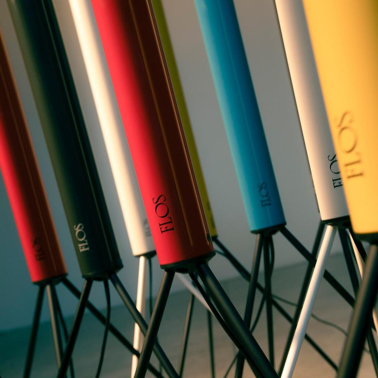 Flos Luminator Floor Lamp in Light Blue with Iron and Metal Frame For ...