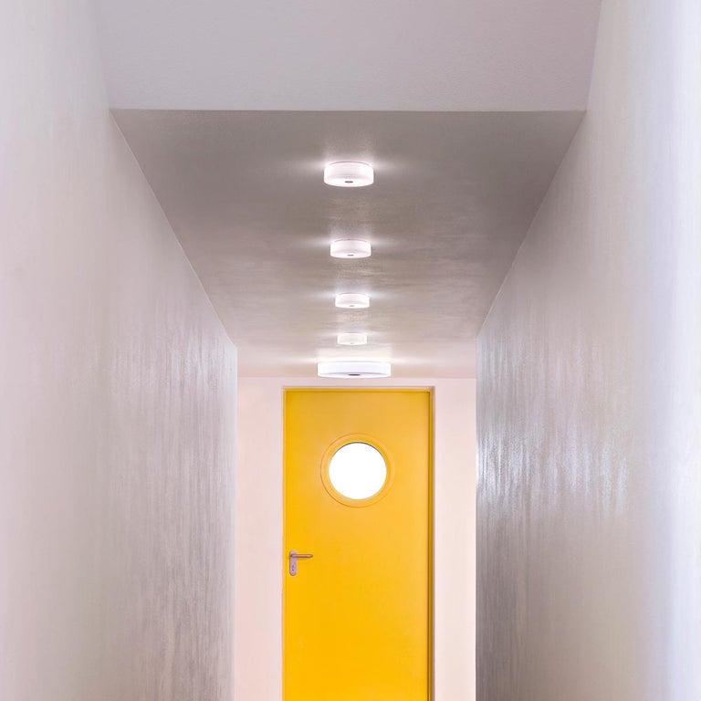 FLOS Mini Button Wall and Ceiling Light in Glass by Piero Lissoni For ...