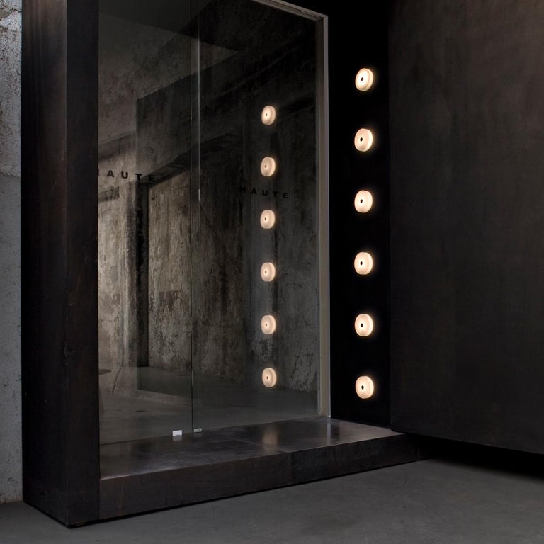 FLOS Mini Button Wall and Ceiling Light in Glass by Piero Lissoni For ...