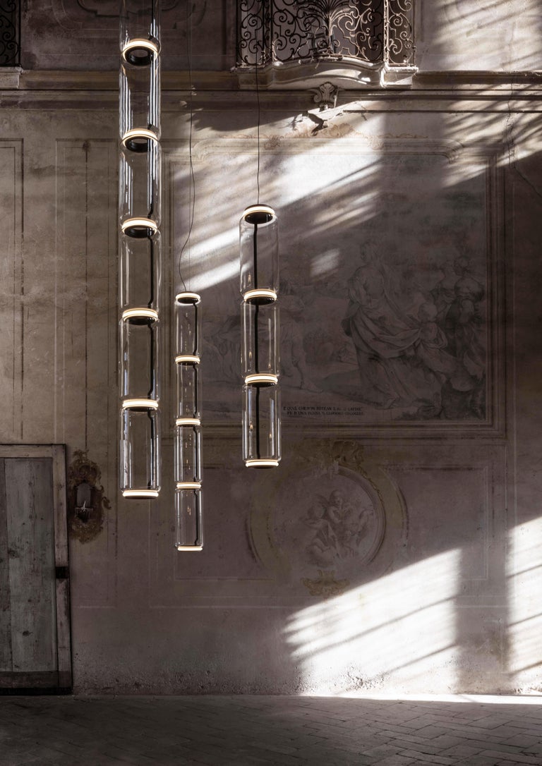Flos Noctambule Pendant Light with 5 High Cylinders by Konstantin Grcic ...
