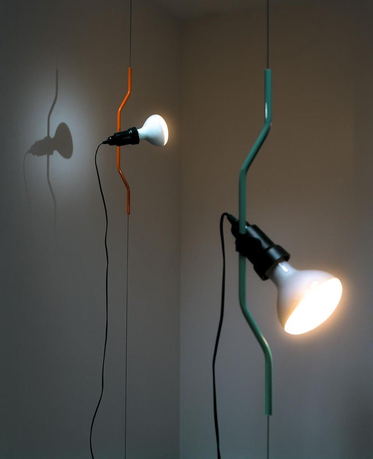 Flos Parentesi 50 Pendant Light in Turquoise by Achille Castiglioni and ...