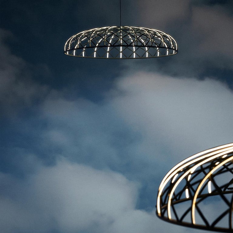 Flos Skynest Suspension Light in Blue Tormaline For Sale at 1stDibs