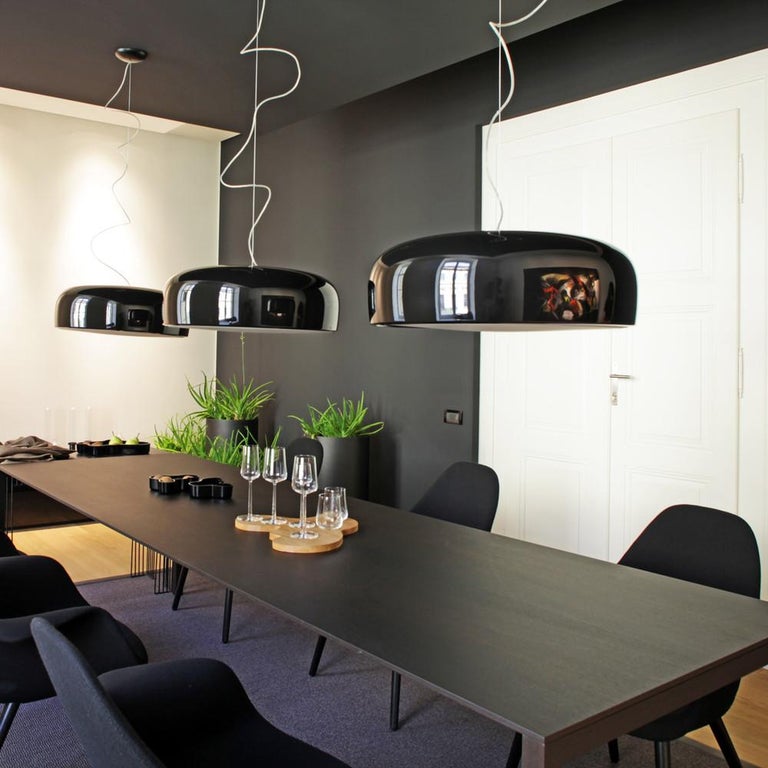 Flos Smithfield E26 Suspension Dimmable Pendant Light in Black For Sale at 1stDibs