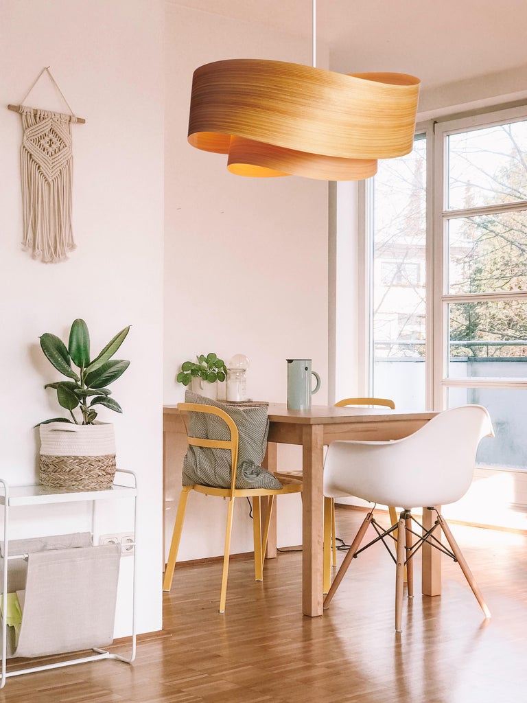 Flow Organic Modern Cypress 20" Chandelier Pendant For Sale at 1stDibs