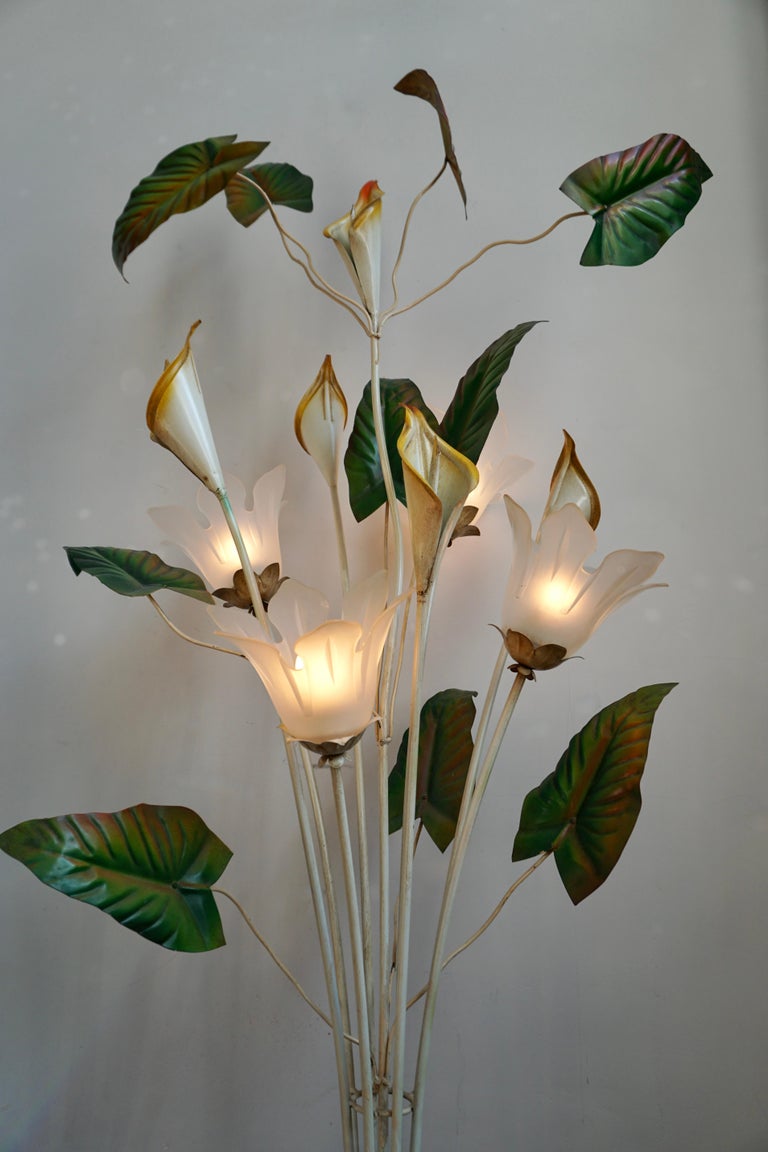 Flower Bunch Floral Floor Lamp, Italy, 1970s For Sale at 1stDibs