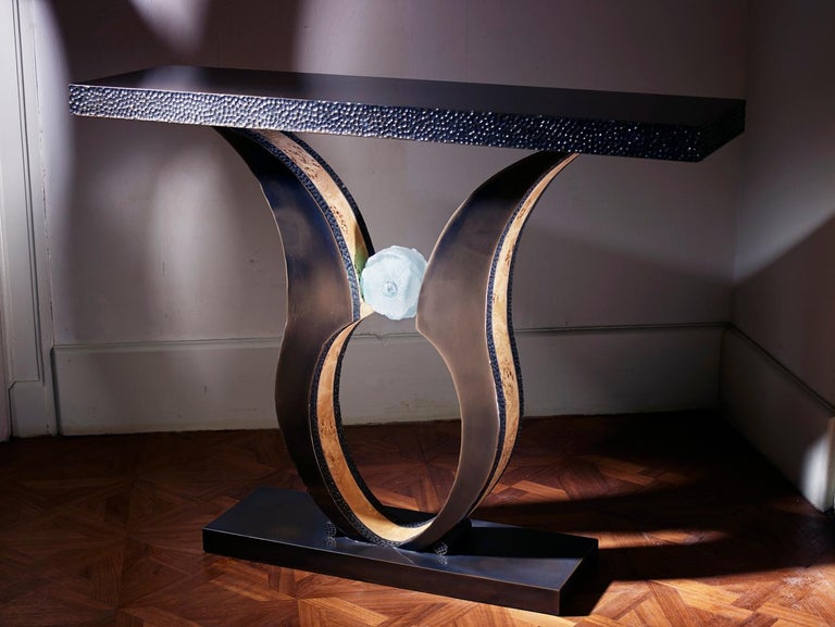 Flower Console Table 'Contemporary, Limited Edition' For Sale at 1stDibs