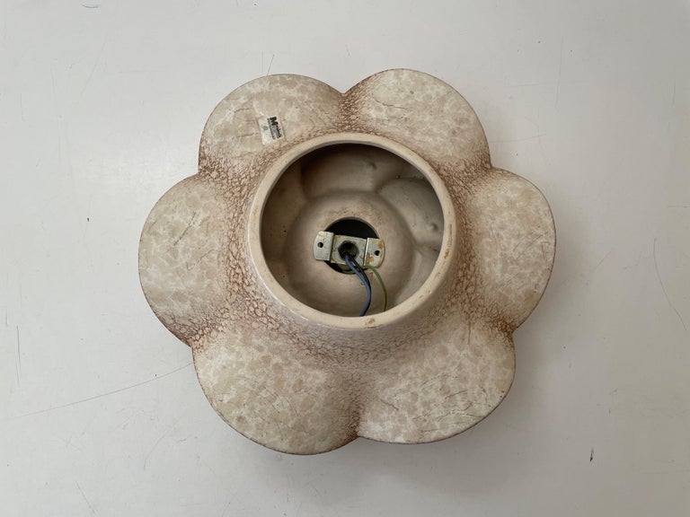 Flower Design Ceramic Flush Mount Ceiling Lamp, 1960s, Germany For Sale ...