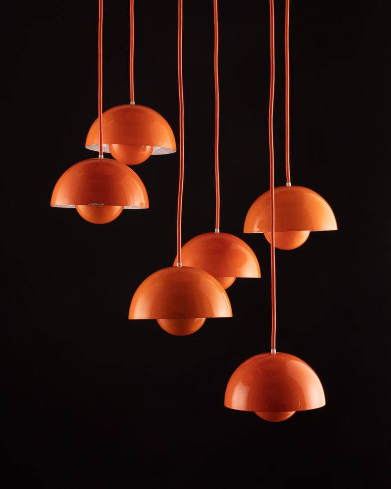 Flower Pot Chandelier by Verner Panton For Sale at 1stDibs