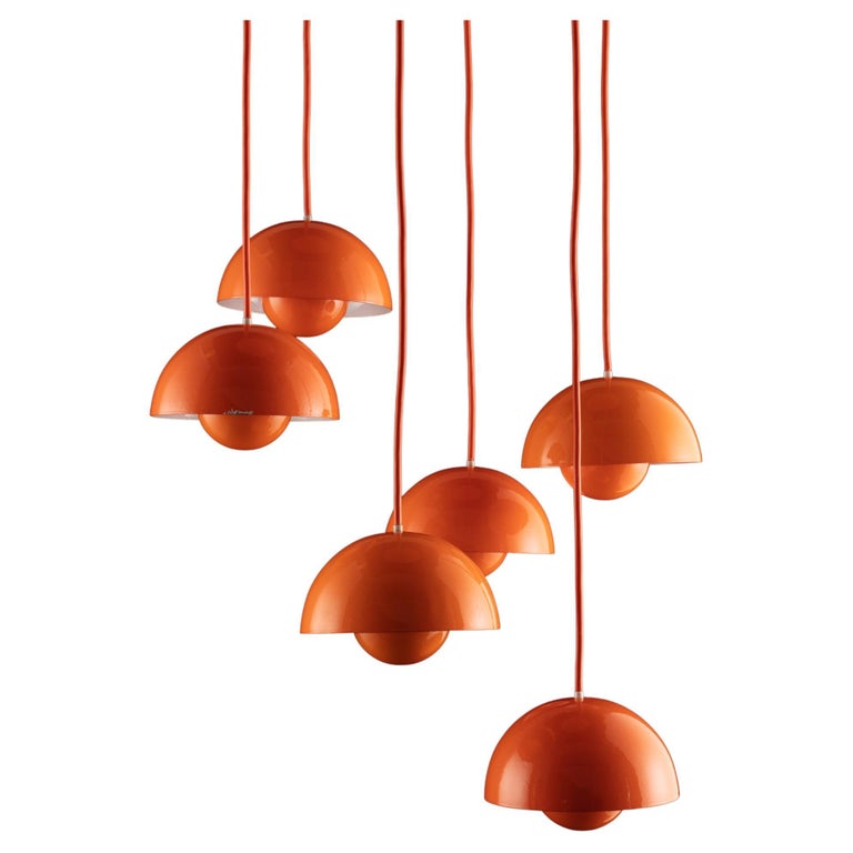 Flower Pot Chandelier by Verner Panton For Sale at 1stDibs