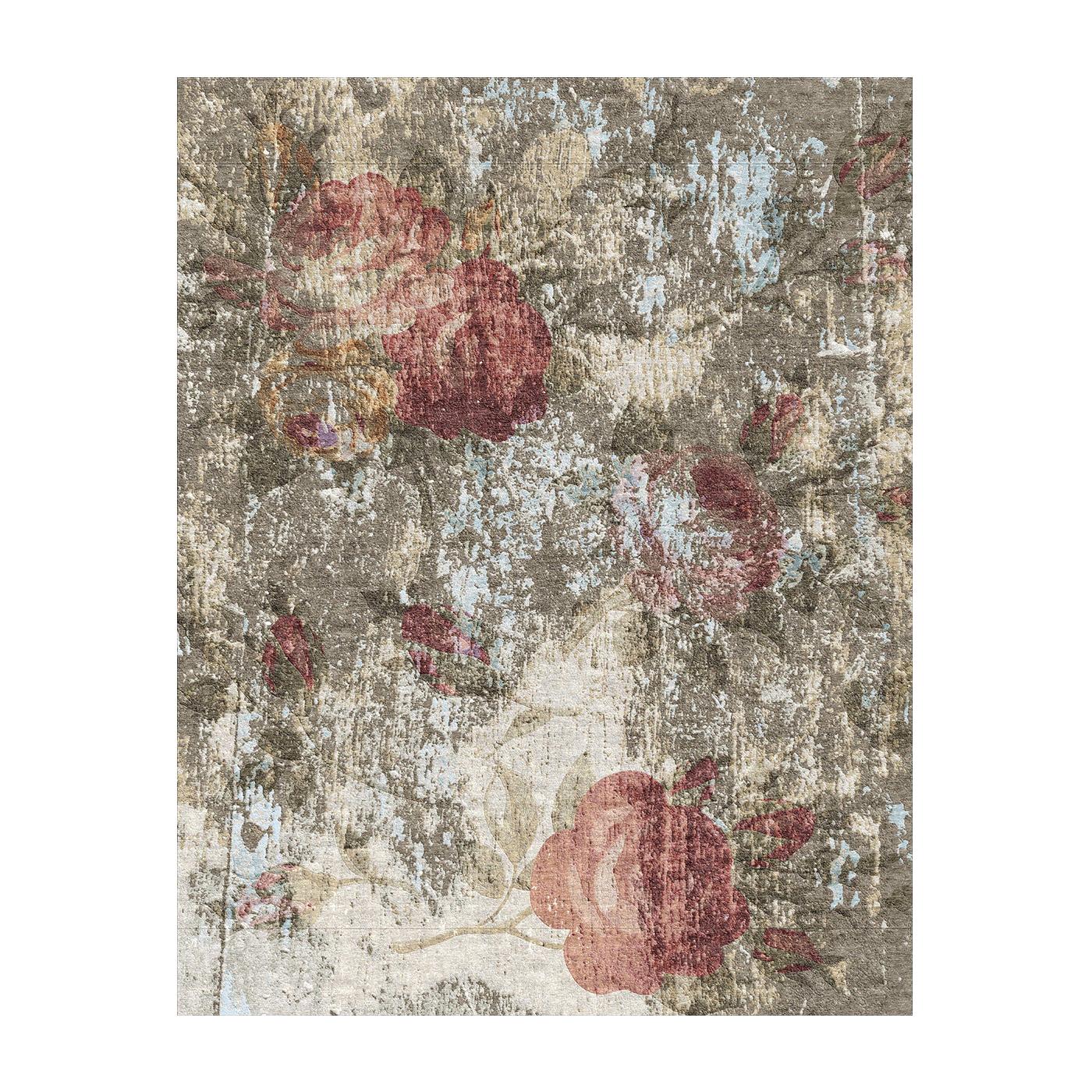 Flower White Rug For Sale at 1stDibs