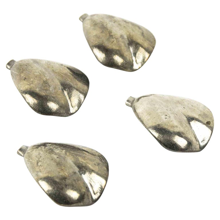 Flower Shape Metal Placeholders, Italy, Half of the 20th Century For ...