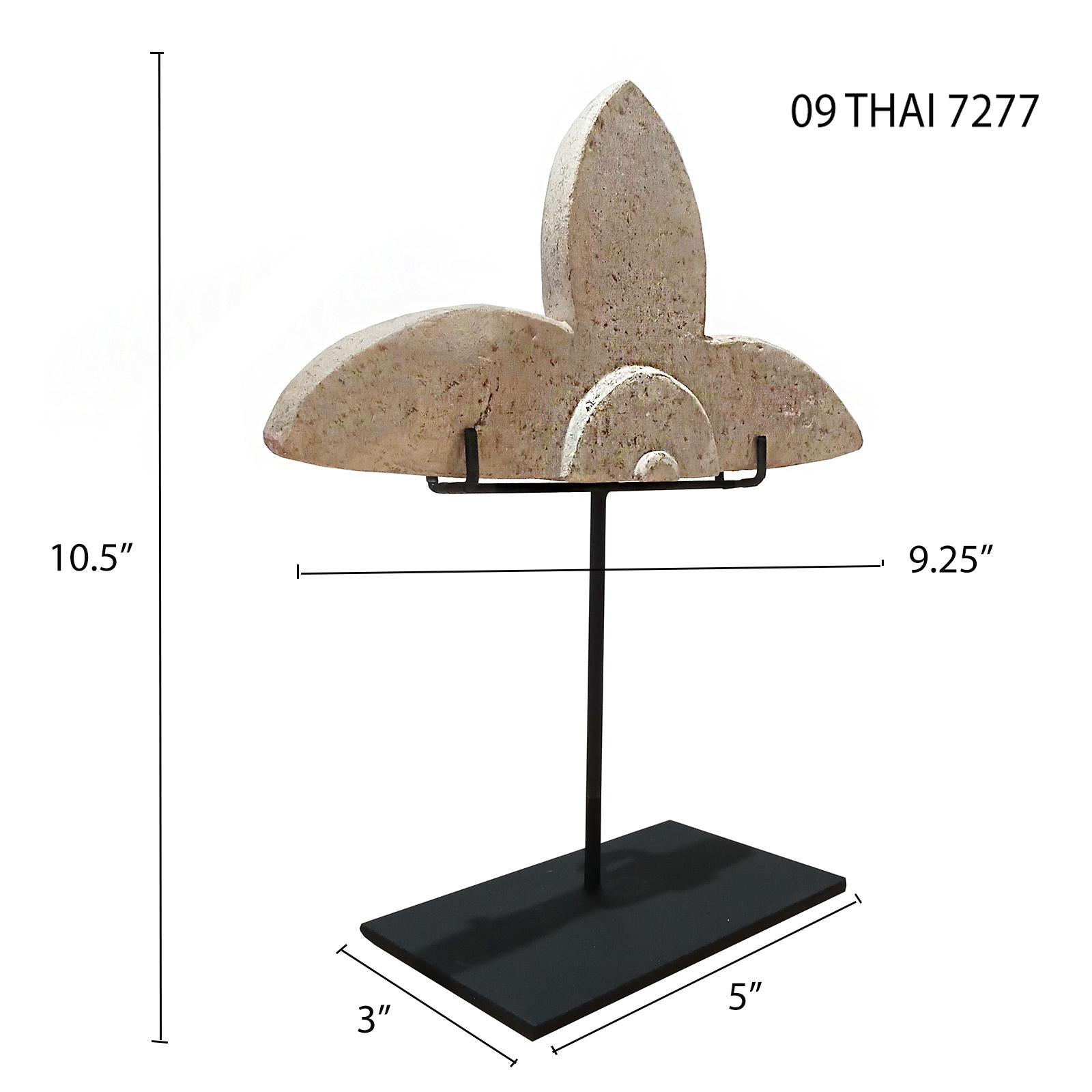 Flower-Shaped Ceramic Architectural Details from Thailand on Stand For ...