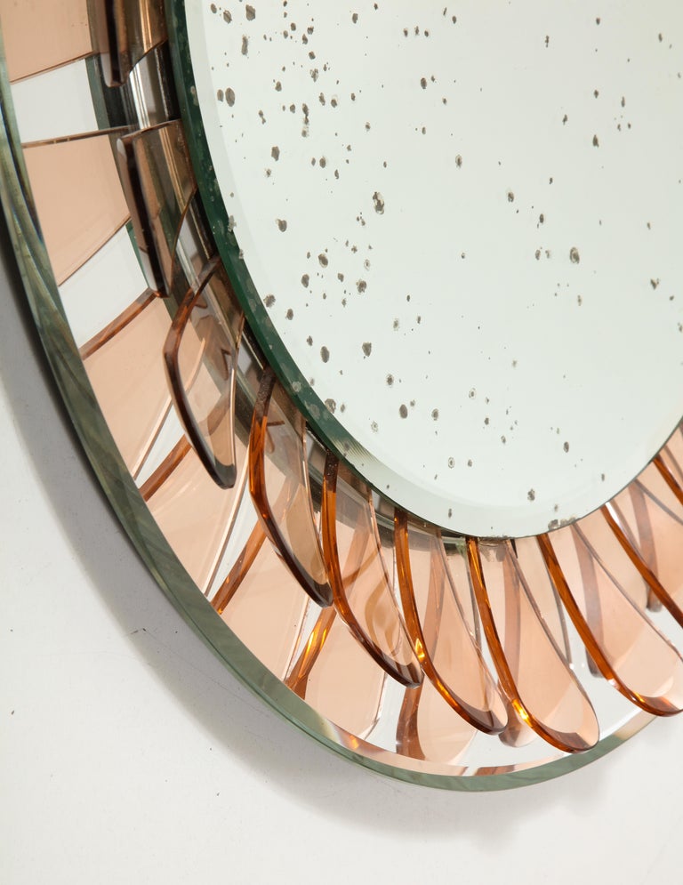 Flower-Shaped Wall Mirror by Max Ingrand for Fontana Arte, Italy, circa ...