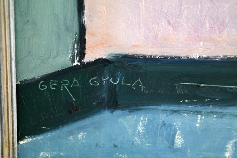 Flower Still Life Oil Painting by the Hungarian Gera Gyula For Sale at ...