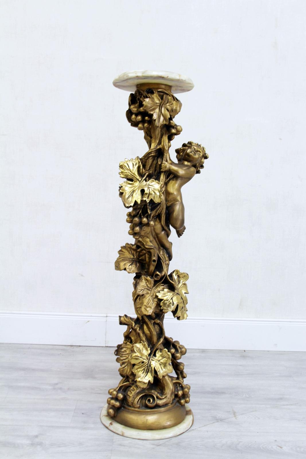 Flower Table Flower Stand Flower Column Antique Baroque Angel Turkey ...