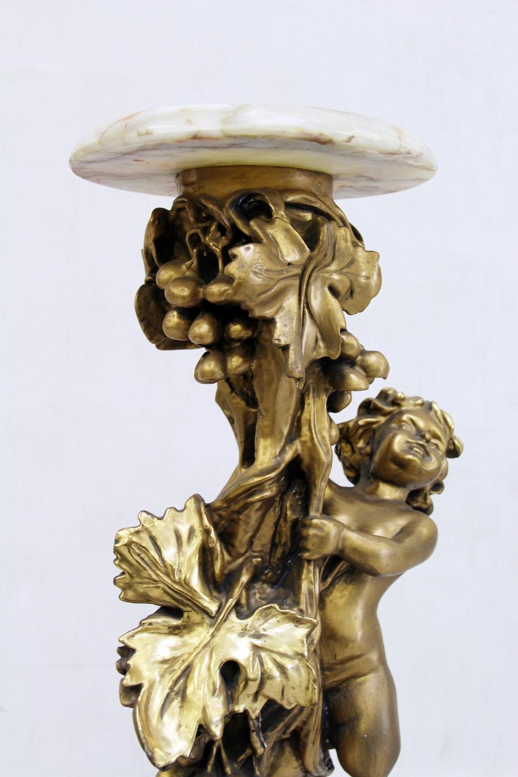 Flower Table Flower Stand Flower Column Antique Baroque Angel Turkey ...