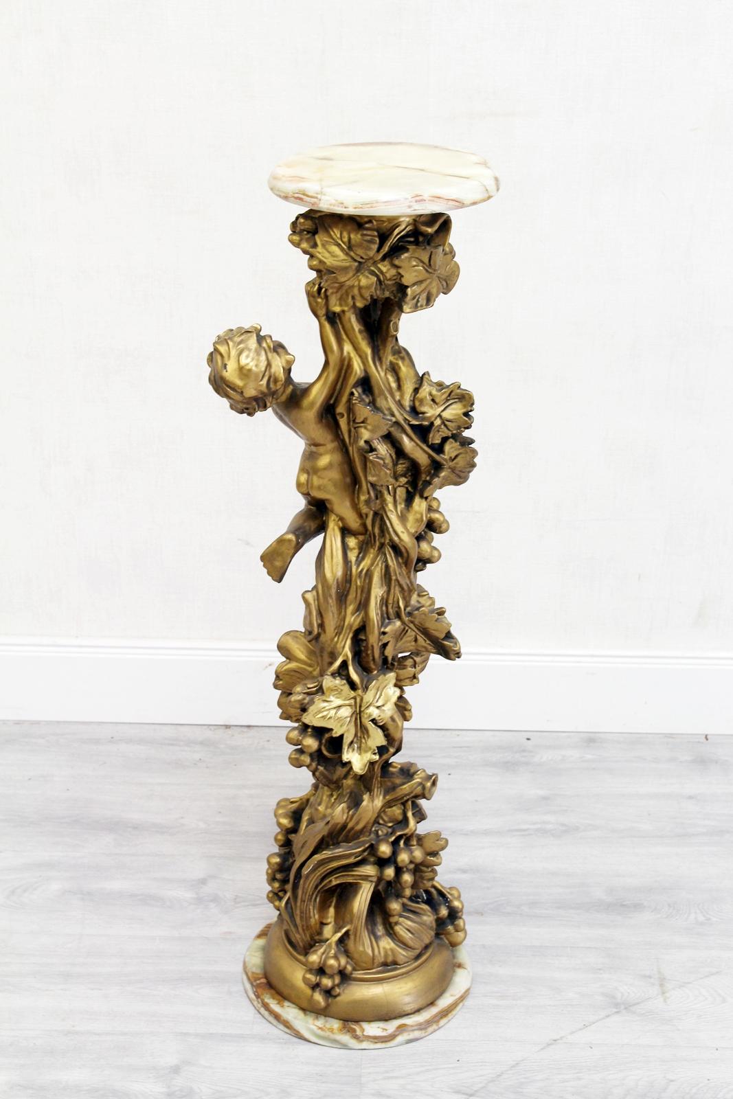 Flower Table Flower Stand Flower Column Antique Baroque Angel Turkey ...