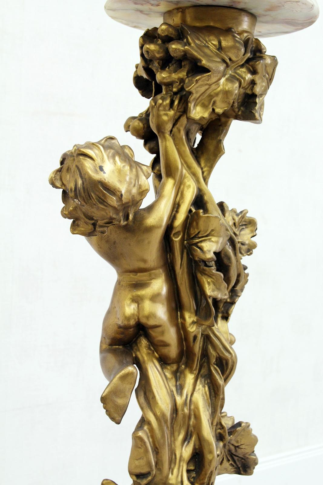 Flower Table Flower Stand Flower Column Antique Baroque Angel Turkey ...