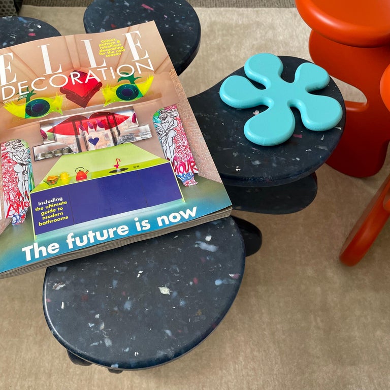 Flower Table in 100% Recycled Plastic by Squares and Things For Sale at ...