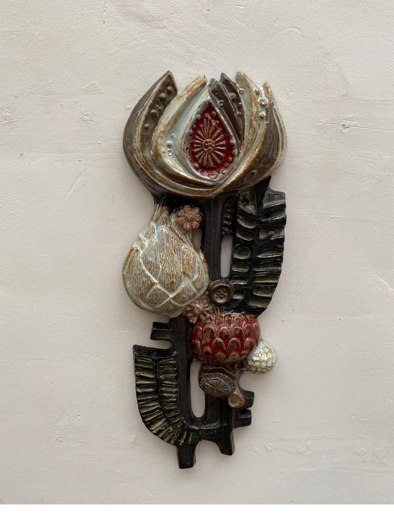 Flower Wall Sculpture by Perignem and Paul Vermeire, 1960s Belgium at ...