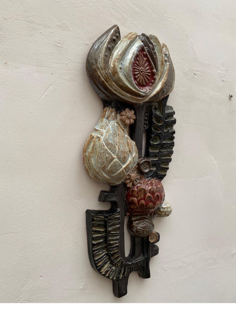 Flower Wall Sculpture by Perignem and Paul Vermeire, 1960s Belgium at ...