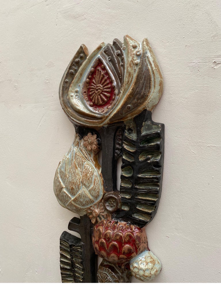 Flower Wall Sculpture by Perignem and Paul Vermeire, 1960s Belgium at ...