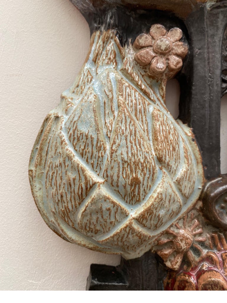 Flower Wall Sculpture by Perignem and Paul Vermeire, 1960s Belgium at ...