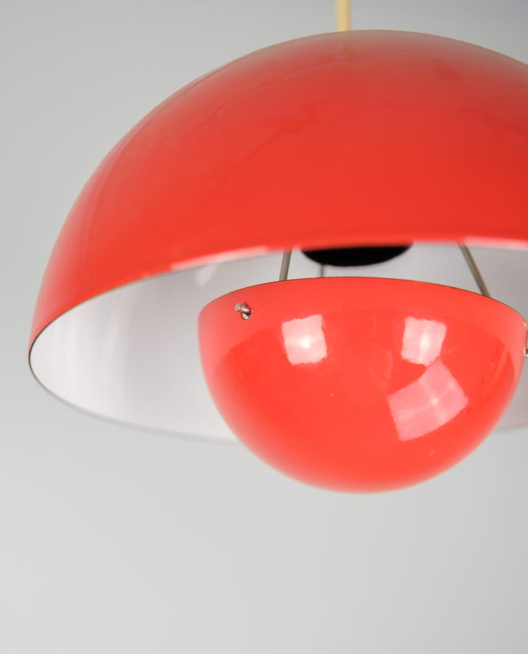 Flowerpot Ceiling Lamp, Verner Panton '1926-1998' VP1, 1970 For Sale at ...
