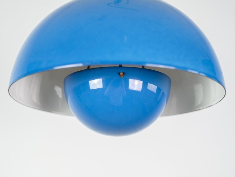 Flowerpot Ceiling Lamp, Verner Panton VP1, 1970 For Sale at 1stDibs
