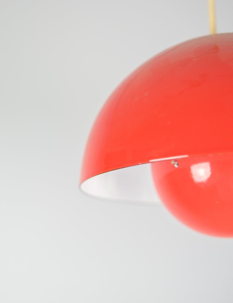 Flowerpot Ceiling Lamp, Verner Panton '1926-1998' VP1, 1970 For Sale at ...