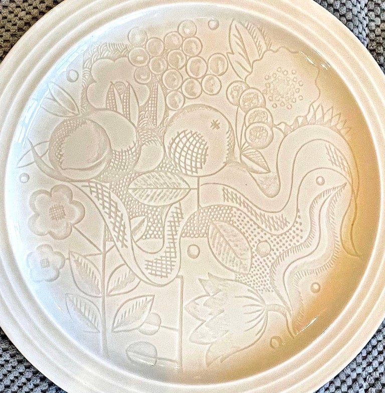 "Flowers and Fruit," Rare, High Style Intaglio Art Deco Charger, Ford ...