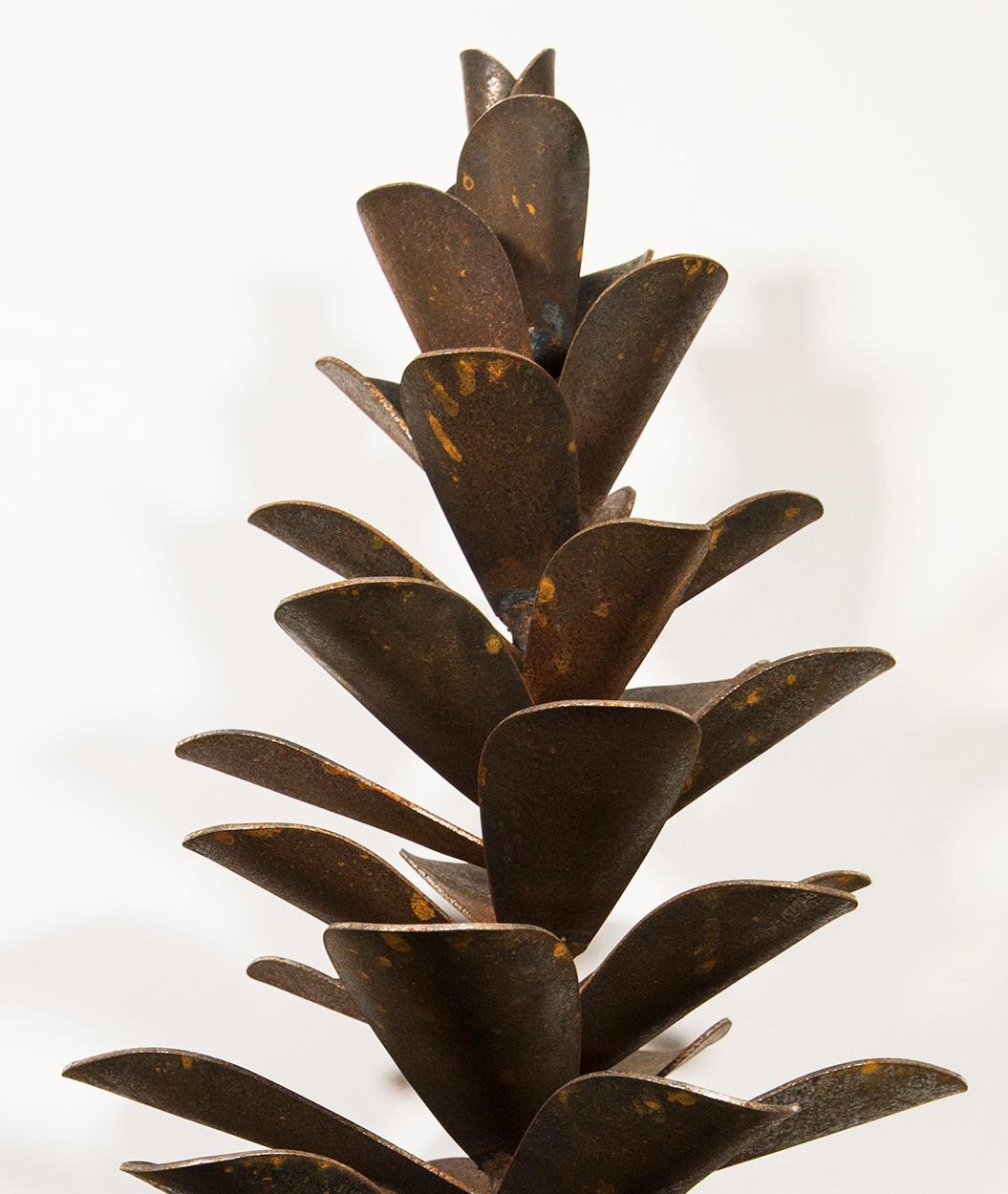 Floyd Elzinga - Corten Pine Cone 21031 - nature inspired, rusted ...