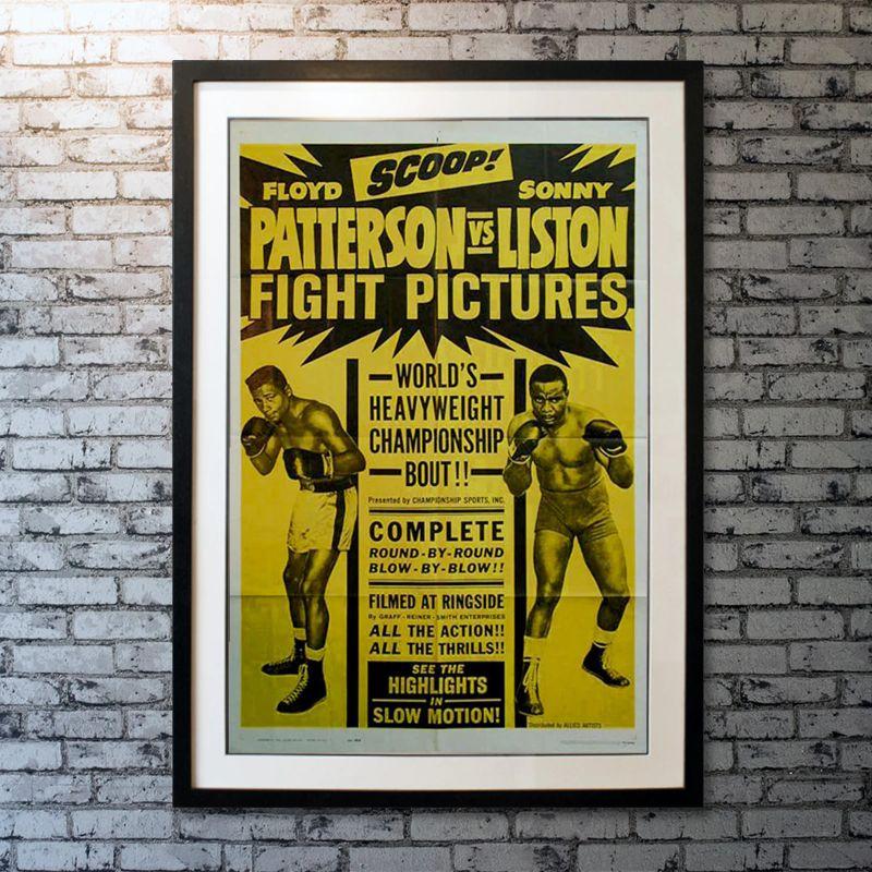 Floyd Patterson vs Sony Liston, Unframed Poster, 1962 For Sale at 1stDibs