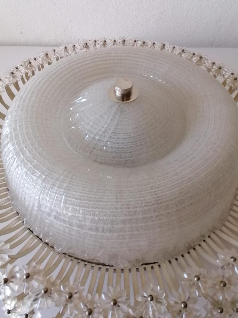 Textured Glass Flushmount by Emil Stejnar for Rubert Nikoll, 1960s ...