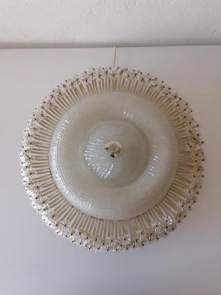 Textured Glass Flushmount by Emil Stejnar for Rubert Nikoll, 1960s ...