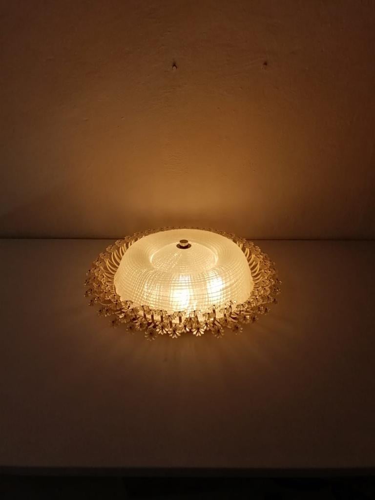 Textured Glass Flushmount by Emil Stejnar for Rubert Nikoll, 1960s ...