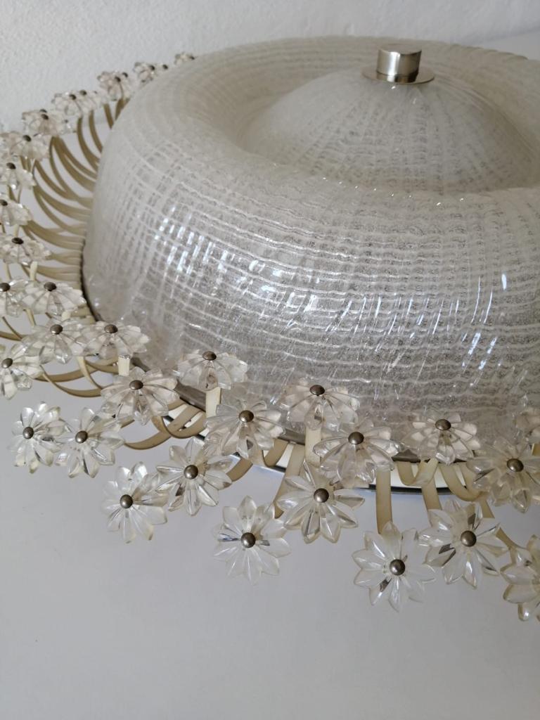 Textured Glass Flushmount by Emil Stejnar for Rubert Nikoll, 1960s ...