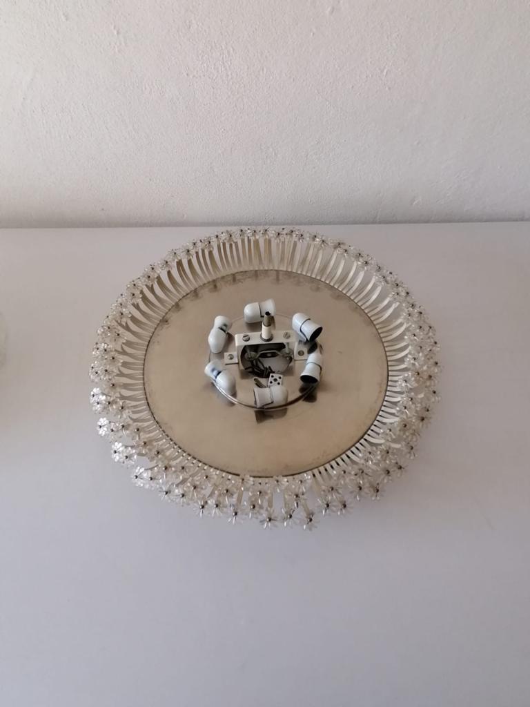 Textured Glass Flushmount by Emil Stejnar for Rubert Nikoll, 1960s ...