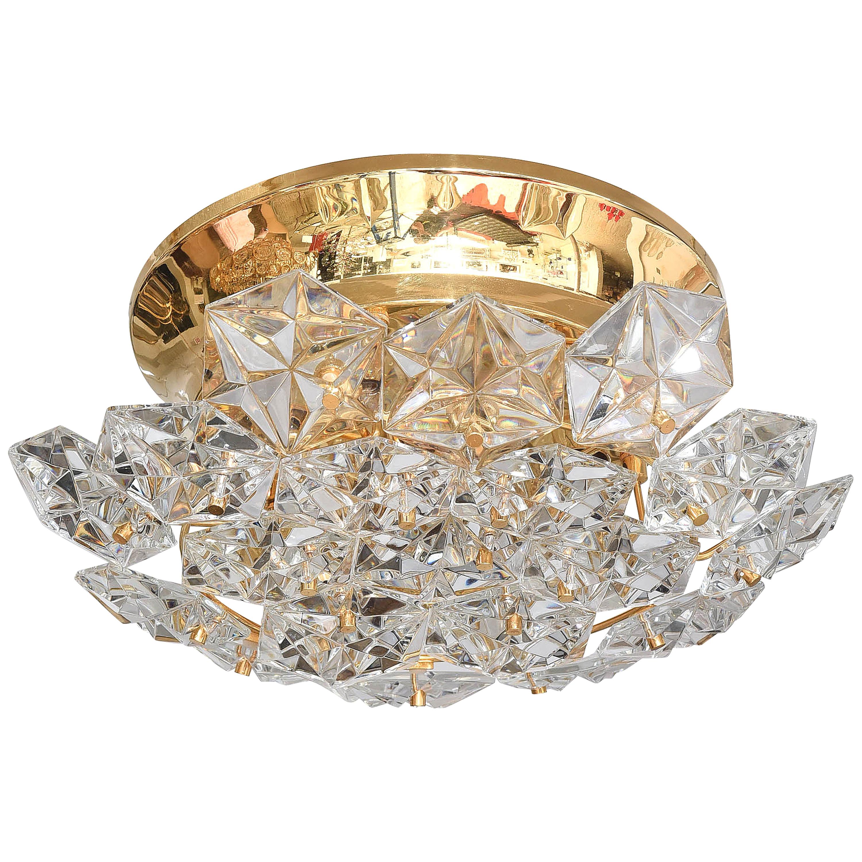 Murano Glass Flush Mount Chandelier at 1stDibs